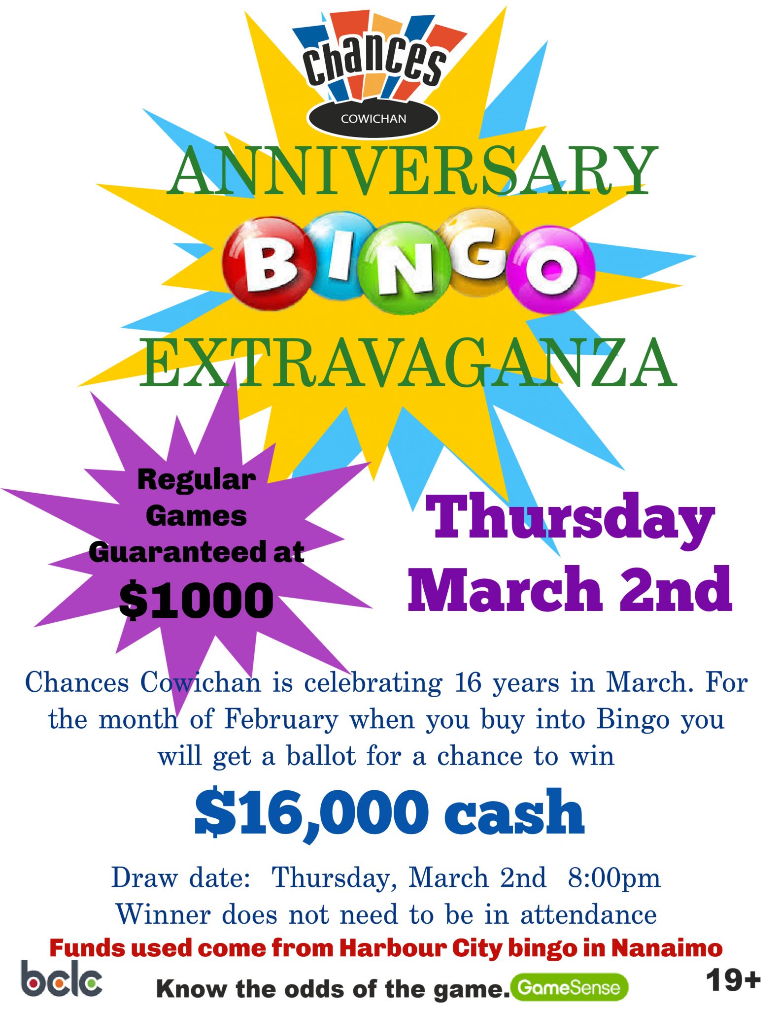 Bingo - Chances Cowichan